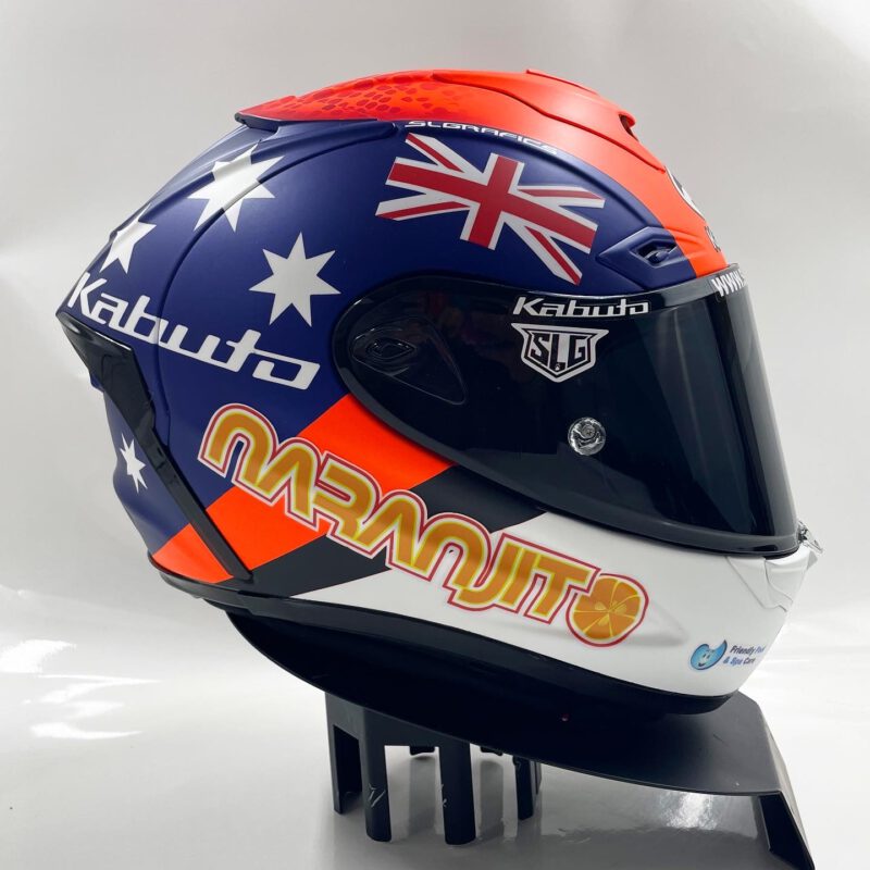 Kabuto F17 Joel Kelso 2021 - SLGrafics - Helmet design, Helmet painting ...