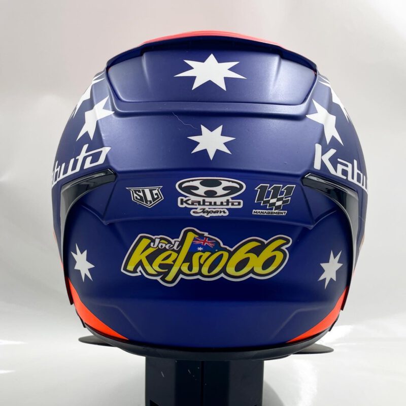 Kabuto F17 Joel Kelso 2021 - SLGrafics - Helmet design, Helmet painting ...