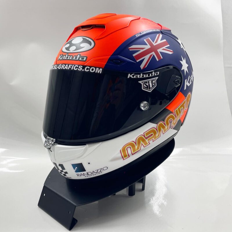 Kabuto F17 Joel Kelso 2021 – SLGrafics – Helmet design, Helmet painting ...