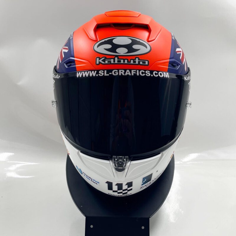 Kabuto F17 Joel Kelso 2021 - SLGrafics - Helmet design, Helmet painting ...