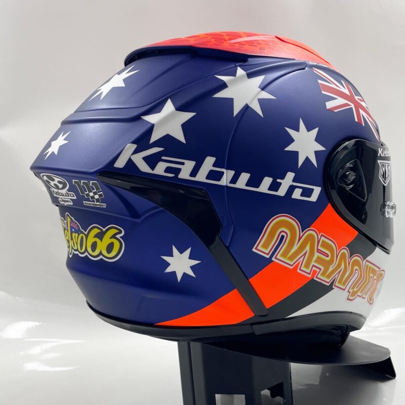 Kabuto F17 Joel Kelso 2021 - SLGrafics - Helmet design, Helmet painting ...